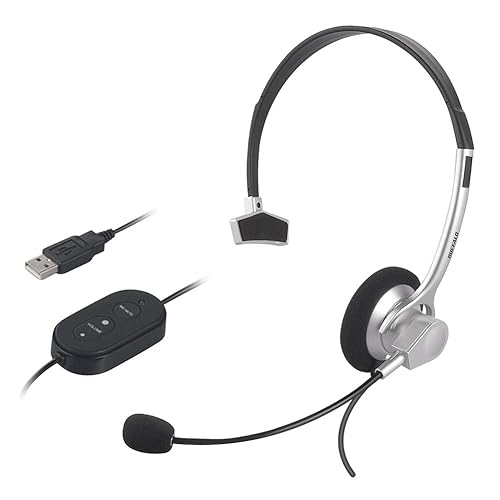 【中古】(未使用品)iBUFFALO 片耳ヘッドバンド式ヘッドセット USB接続/ノイズキャンセリングマイク搭載 シルバー BSHSUH11SV【メーカー名】【メーカー型番】【ブランド名】バッファロー PC用ヘッドセット 【商品説明】iBU...