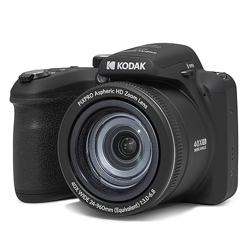 【中古】KODAK PIXPRO AZ405-BK 20MP Digital Camera 40X Optical Zoom 24mm Wide Angle Lens Optical Image Stabilization 1080P Fu...