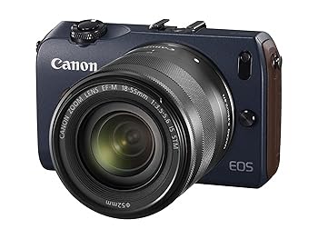 【中古】(未使用品)Canon ミラーレス一眼カメラ EOS M ダブルレンズキット EF-M18-55mm F3.5-5.6 IS STM/EF-M22mm F2 STM付属 ベイブルー EOSMBL-WLK【メーカー名】【メーカー型番】...
