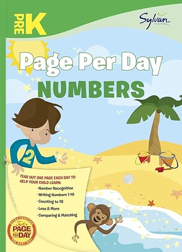 【中古】Pre-K Page Per Day: Numbers: Number Recognition, Writing Numbers 1-10, Counting to 10, Less and More, Comparing and ...