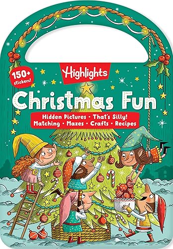 【中古】Christmas Fun: Christmas Book for Kids with Over 150 Stickers, Christmas Puzzles, Crafts and Recipes, Perfect Christ...