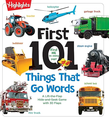 【中古】First 101 Things That Go Words: Oversized Lift-the-Flap Board Book with 101 Vehicle Words, Colorful Photos and Inter...