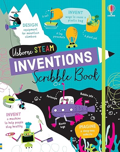 【中古】(非常に良い)Inventions Scribble Book: A Fun Activity Book for Kids (Ages 7-10) to Design Robots, Solve Puzzles, and Brain...