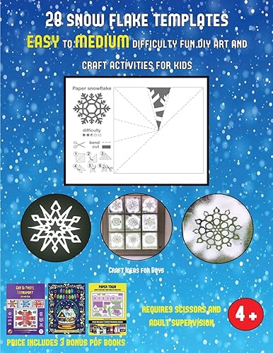 【中古】Craft Ideas for Boys (28 snowflake templates - easy to medium difficulty level fun DIY art and craft activities for ...