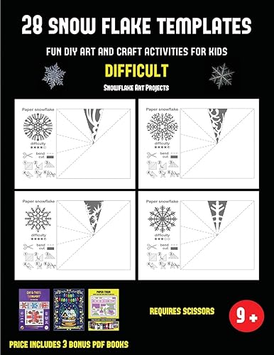 【中古】Snowflake Art Projects (28 snowflake templates - Fun DIY art and craft activities for kids - Difficult): Arts and Cr...