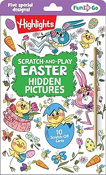 【中古】Scratch-and-Play Easter Hidden Pictures: Easter Scratch Art Activity, 10 Easter Cards for Family Fun On the Go with ...