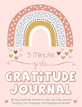 【中古】5 Minute Girls Gratitude Journal: 100 Day Gratitude Journal for Girls with Daily Journal Prompts, Fun Challenges, an...