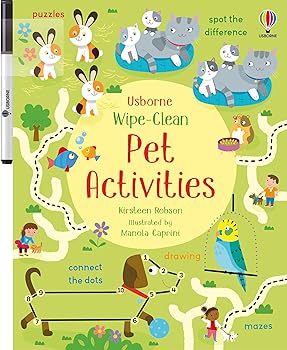 【中古】Wipe-Clean Pet Activities: A Fun Interactive Book for Kids (Ages 3-5) About Mazes, Tracing, and Developing Writing S...