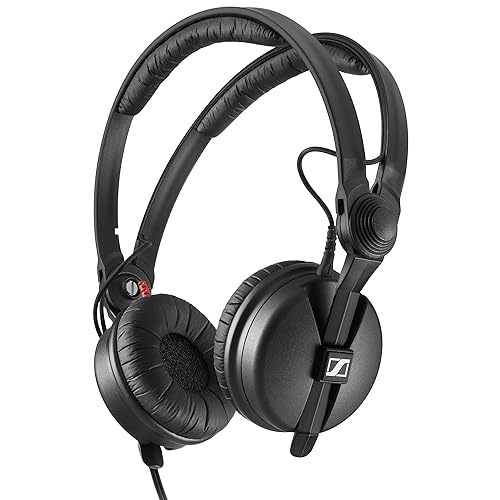 【中古】(非常に良い)Sennheiser ゼンハイザー HD 25 PLUS 密閉型 プロフェッショナル モニターヘッドホン 【国内正規品】 506908 ブラック 軽量 DJ定番 コイルケーブル カールコード【メーカー名】【メーカー型番...