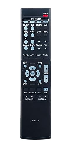 【中古】(非常に良い)RC-1170 リモート交換 Denon AVサラウンドレシーバー AVR-1513 DHT-1513BA AVR-1612 AVR-1622 代替リモコン RC-1180 RC-1183 RC-1157 RC-115...