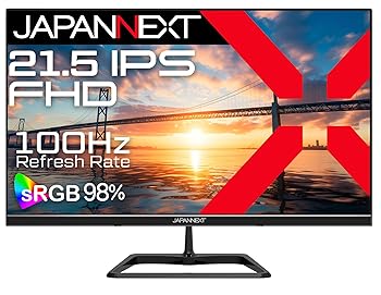 【中古】(非常に良い)JAPANNEXT 21.5インチ IPSパネル搭載 フルHD(1920x1080)解像度 液晶モニター JN-IPS215F2 sRGB:98% HDMI VGA 【2年保証】【メーカー名】【メーカー型番】【ブランド...
