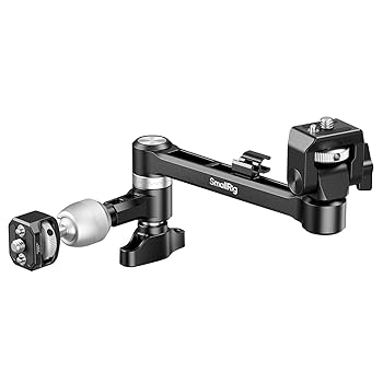 【中古】(非常に良い)SmallRig マジックアーム 360°ボールヘッド＆ダンピングアーム付き ショルダーまたは三脚撮影用に設計されたモニターマウント 内蔵ケーブルオーガナイザー 2.0kg（4.4ポンド）の負荷 145mm（5.7イン...