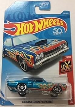 【中古】(非常に良い)Hot Wheels HW FLAMES 7/10、ブルーと炎 '69 DODGE CORONET SUPERBEE 206/365【メーカー名】【メーカー型番】【ブランド名】Hot Wheels ミニカー・ダイキャス...