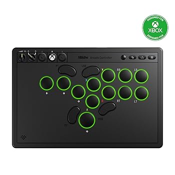 【中古】(未使用品)8BitDo オールボタン アーケード コントローラー (Xbox Series X|S、Xbox One、PC 対応)、2.4G ワイヤレス、薄型メカニカルスイッチ、プログラム可能なボタン、ホットスワップ可能な PCB...