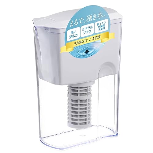 【中古】(未使用品)【 まるで 湧き水 】 正規品 日本製 PFAS 24項目 除去 銀抗菌剤フリー 無添加 イーテック Etec ULeAU ウルオ うるお ポット型 浄水器 UL-035 本体（カートリッジ1本付属） 正規品 女性のため...