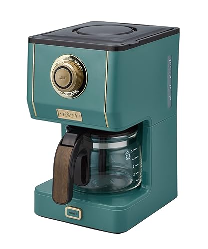 【中古】【Toffy/トフィー】 アロマドリップコーヒーメーカー K-CM5 スレートグリーン ドリップ式 蒸らし機能 自動保温機能 ガラスポット メッシュフィルター付き レトロ K-CM5-SG【メーカー名】【メーカー型番】【ブランド名】...