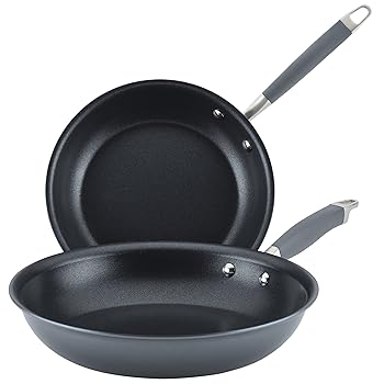 【中古】(未使用品)Anolon Advanced Home ハードアルマイト ノンスティックスキレット (2ピースセット - 10.25インチ&12.75インチ、ムーンストーン)【メーカー名】【メーカー型番】【ブランド名】アナロン(Ano...