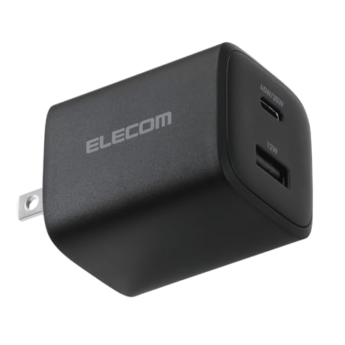 2)Type-C/USB-Aブラック/-/EC-AC11045BK・Color:ブラックStyle:2)Type-C/USB-APatternName:1)充電器のみ・パッケージ個数:1・USB Type-C(TM)ポートとUSB-Aポート...