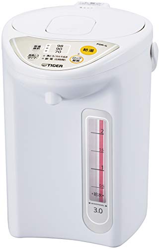 スタンダードホワイト/3.0L/PDR-G300WU・Size:3.0LStyle:スタンダード・パッケージ個数:1・蒸気量約1/3カットの省スチーム沸とう・節電タイマーで電気代お得・カラ炊き防止・転倒流水防止機能付き・本体サイズ:幅21....