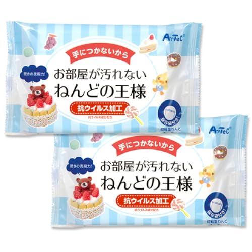 2個ホワイト/200g/77388・Style:2個・パッケージ個数:1・超軽量紙ねんど・手につかないから汚れない・よく伸びる粘土が乾かないチャック袋付き・ねんど特有のにおいを抑え、さわやかな使い心地・乾燥してもひび割れしない 一般的なねん...