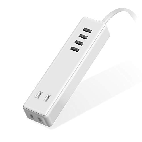 (1) 電源タップ単品・ホワイト USB-A×4 & 2個口 ECT-0415WH・・Color:ホワイトStyle:(1) 電源タップ単品・2つのAC差込口と4つのUSBポートを搭載したUSBタップです。・本製品一つで別途ACアダプタなど...