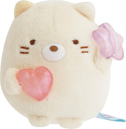 ねこ/-/MV59801・サイズ約60×50×45mm・素材ポリエステル・その他ビーズマスコット付カラフルなグミを楽しむすみっコたちがかわいいツヤっと輝くビーズがポイント