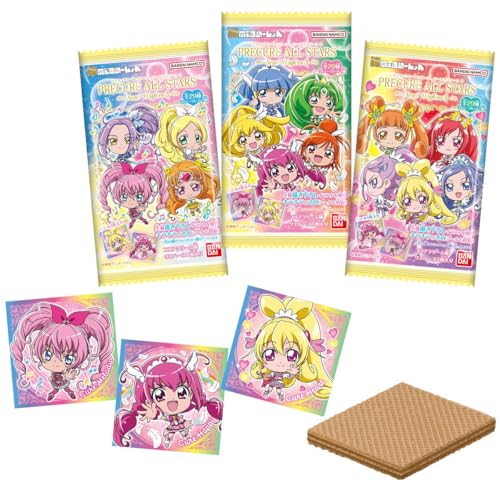 カートゥーンMulticolor/-/-・パッケージ個数:20・1BOX20個入り・1個本体+ウエハース(焼菓子)1枚入り商品の説明 全29種(うちシークレット1種)よりランダムに封入。にふぉるめーしょんから『プリキュアオールスターズ』の第...