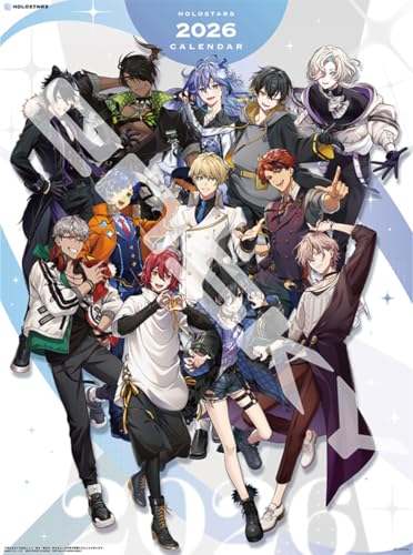 カラー/-/CL-030・パッケージ個数:1・サイズB3(515×364mm)・枚数13枚・素材マット紙・その他製本：紙短冊製本仕様B3・13枚　商品詳細ホロスターズ2026年カレンダーが登場　B3サイズ（515×364mm）13枚4つづり...