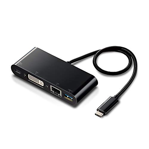 DVI×1/充電用Type-C×1/USB(3.0)×1/LANポートブラック/USB(3.0)1ポート/DVI1ポート/LANポート/DST-C11BK・Color:ブラックStyle:DVI×1/充電用Type-C×1/USB(3.0)...
