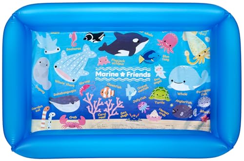 ブルー/中/PDE-100A・対象年齢：3歳以上・サイズ：100×65×32cm・ふくらましサイズ：約107×76×22cm直径100センチ壁の高さ32センチのスタンダードサイズの四角プールです。ベランダなどに最適なプールです。お子様1〜2...