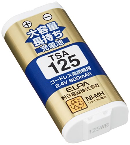 -/-/TSA-125・パッケージ個数:1・すぐに使える充電済・自己放電を抑制・安全装置内蔵・適合機種 ・パナソニック:KX-FAN55 ・NTT:電池パック-108 同等品・付属品: 交換用イヤーピース(S/M/L)2.4V 800mAh...