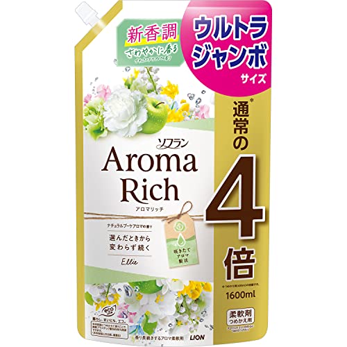 -/詰替1600ml/4903301333135・FlavorName:エリー(ナチュラルブーケアロマの香り)・パッケージ個数:1・原産国:日本・香り:ナチュラルブーケアロマの香り。清潔感のあるグリーンアップル・ピーチに、ミュゲ・ローズのフ...