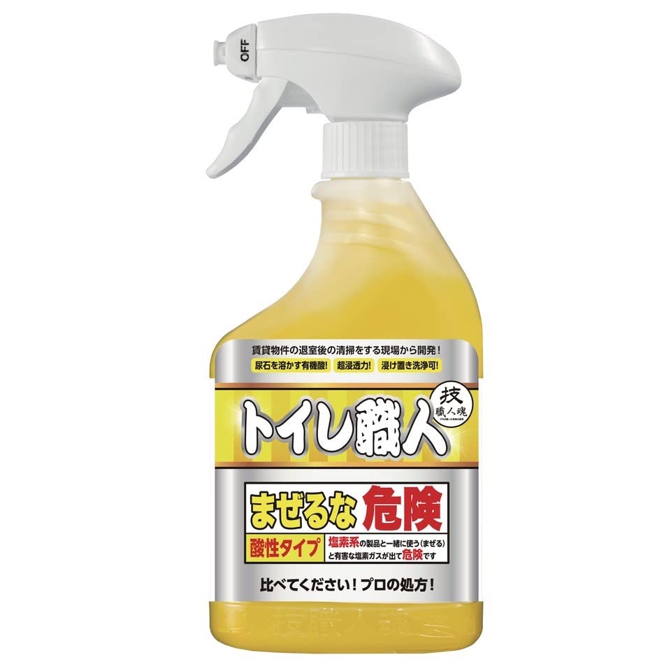 ・黄色 500ミリリットル (x 1) 500ml・・FlavorName:トイレ用洗剤・・塩酸が主流の強力トイレ洗剤。よく落ちる洗浄力に対してデメリットは金属や対象物の変色やダメージがひどいこと。・・トイレ職人は現場で培った職人が見つけた...
