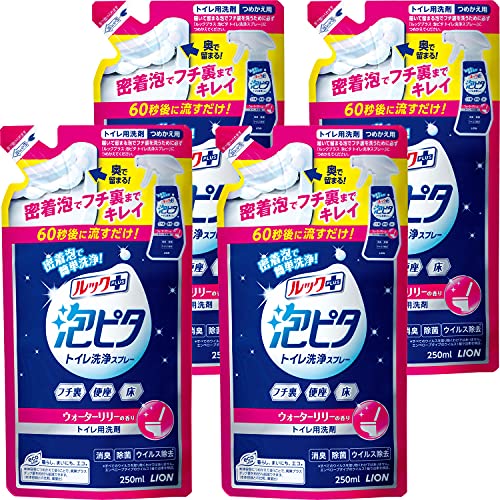 ---/1000 ml/TSAPWT・ScentName:スイレンSize:1000 ml・パッケージ個数:1・これ4本でフチ裏まで簡単に洗えるトイレ用洗剤商品紹介 ●洗いにくい所も、泡におまかせ 密着泡をフチ裏にプッシュ~とかけて、60秒...