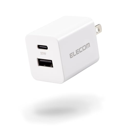 ホワイト/-/EC-AC12020WH・Color:ホワイト・パッケージ個数:1・USB Type-C(TM)ポートやUSB-Aポートを搭載し、それぞれのポートに対応するスマートフォンやタブレットなどでも別々のAC充電器を用意することなく、...