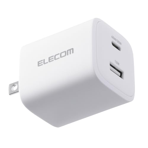 2)Type-C/USB-Aホワイト/-/EC-AC11045WH・Color:ホワイトStyle:2)Type-C/USB-APatternName:1)充電器のみ・パッケージ個数:1・USB Type-C(TM)ポートとUSB-Aポート...