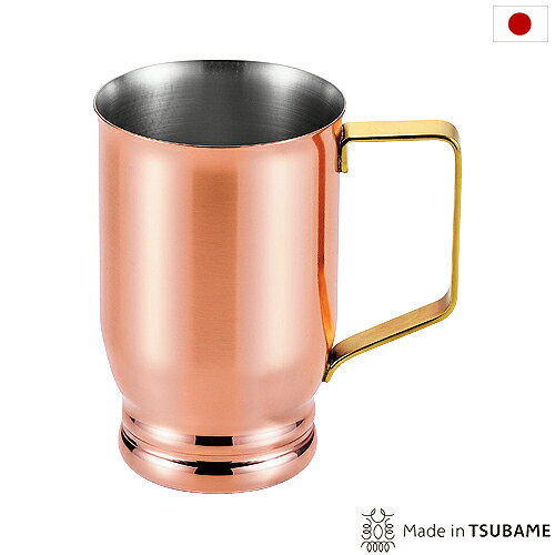 アイスコーヒーや冷茶など冷たい飲み物の温度を最適に保ちます 純銅製マグカップ　安心安全の日本製 ○材　質：本体/銅（内面/メッキ）柄/真鍮 ○商品サイズ：（約）Φ6.9×10×10.5cm ○重量：（約）146g ○容量：（約）320ml ...