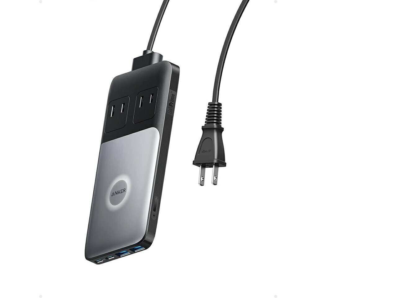 ＜商品特徴＞ ■ 6台の機器を同時充電可能 AC差込口 (x2) 、USB-Cポート (x2) 、USB-Aポート (x2) を搭載。これ1つで最大6台の機器に同時に充電可能です。 ■ スマホと同様のコンパクト設計 iPhone 13 Pr...