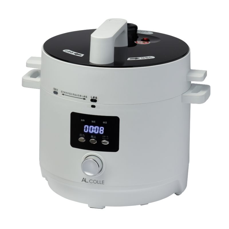 ほったらかしで圧力＆煮込調理ができる！シンプル操作の電気圧力鍋 ・材料を入れるだけの簡単操作！1〜2人前用におすすめのサイズ ・煮込調理や調理後の煮詰め、温め直しにも最適な「煮込モード」が新たに搭載！ ・基本のレシピ・応用レシピの計2冊、1...