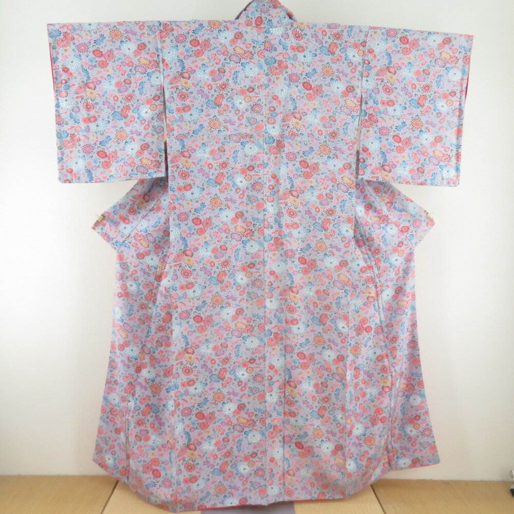 商品コードec12428 アイテム小紋 対象レディース カラー パープル 品質表示絹 サイズ 身丈(肩から)：154cm裄丈：66cm袖丈：48cm前幅：23cm後幅：30cm 保証期間初期不良（到着から1週間）のみ 商品状態 状態ランク ...