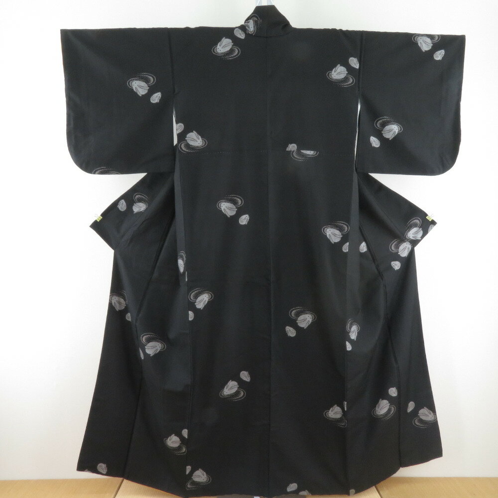 商品コードec14736 アイテム紬 着物 対象レディース カラー ブラックブラウン 紬の種類大島紬 品質表示正絹 サイズ 身丈(肩から)：154cm裄丈：65cm袖丈：47cm前幅：24cm後幅：29cm 保証期間初期不良（到着から1週間...