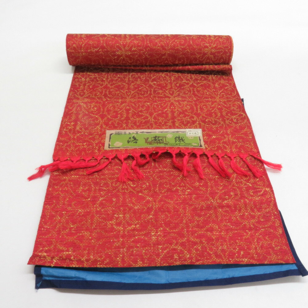 商品コードec14959 アイテム反物 対象レディース カラー 赤 品質表示毛57%　絹39％　ナイロン4％ サイズ 幅：36cm全長：1200cm 保証期間初期不良（到着から1週間）のみ 商品状態 状態ランク 5：目立った傷や汚れなし 全...