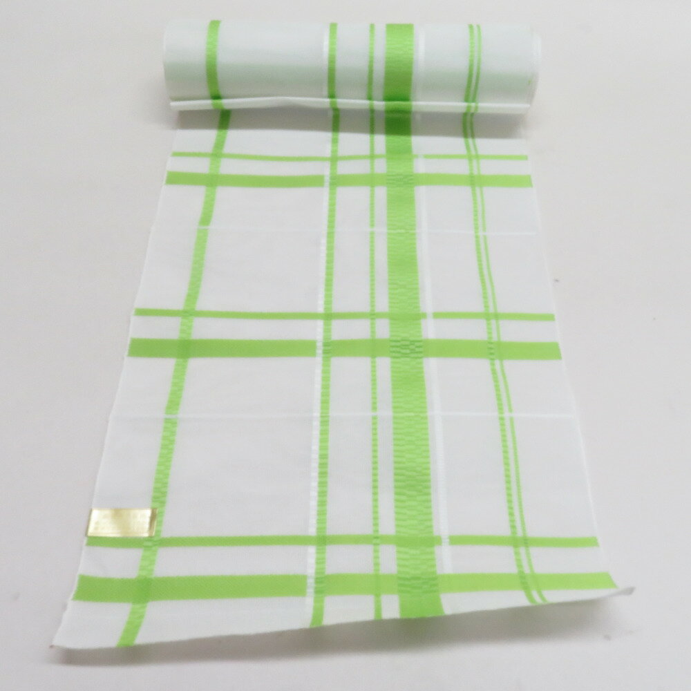 商品コードec14961 アイテム反物 カラー ホワイト x グリーン 品質表示ポリエステル100% サイズ 幅：30cm全長：480cm 保証期間初期不良（到着から1週間）のみ 商品状態 状態ランク 6：使用感なく未使用に近い 全体 状態...