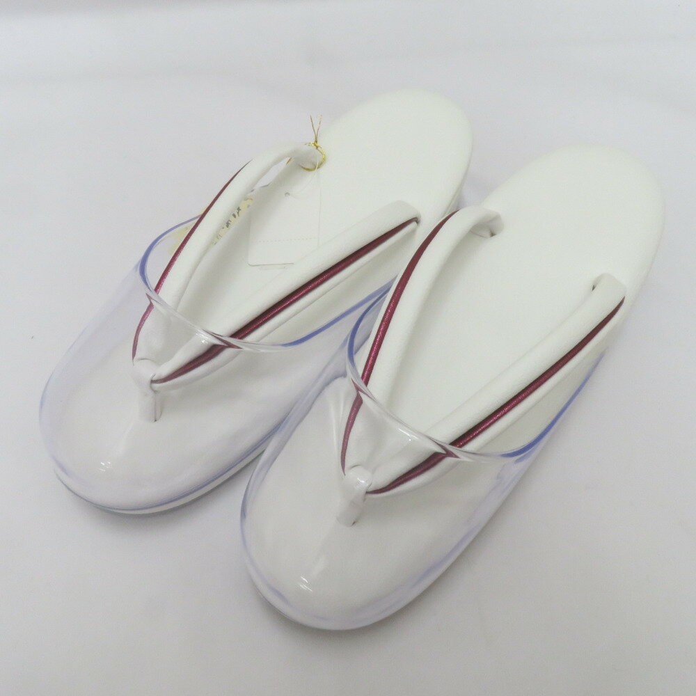 商品コードki8820AB アイテム草履 対象レディース カラー ホワイト×ワイン色 生産国日本製 サイズ JP靴サイズ：23.5cm 保証期間初期不良（到着から1週間）のみ 付属品 保存箱 商品状態 状態ランク N：新品・新古品 全体 新...