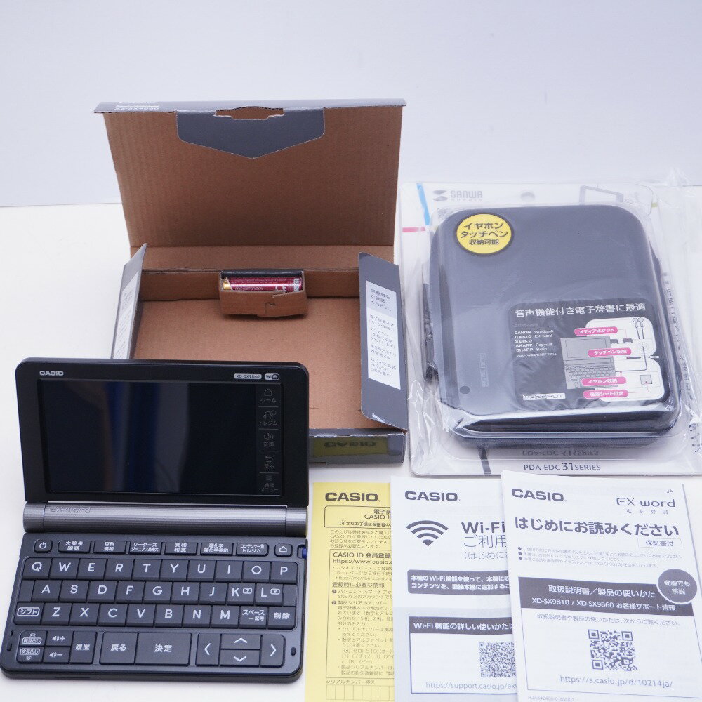 商品コードcn30689 アイテム小型家電 ブランドCASIO (カシオ) 型番AZ-SX9860 サイズ 保証期間初期不良(到着から1週間)のみ 付属品 説明書、箱、一式　SANWA SUPPLY製ケース 商品状態 状態ランク 6：使用感...