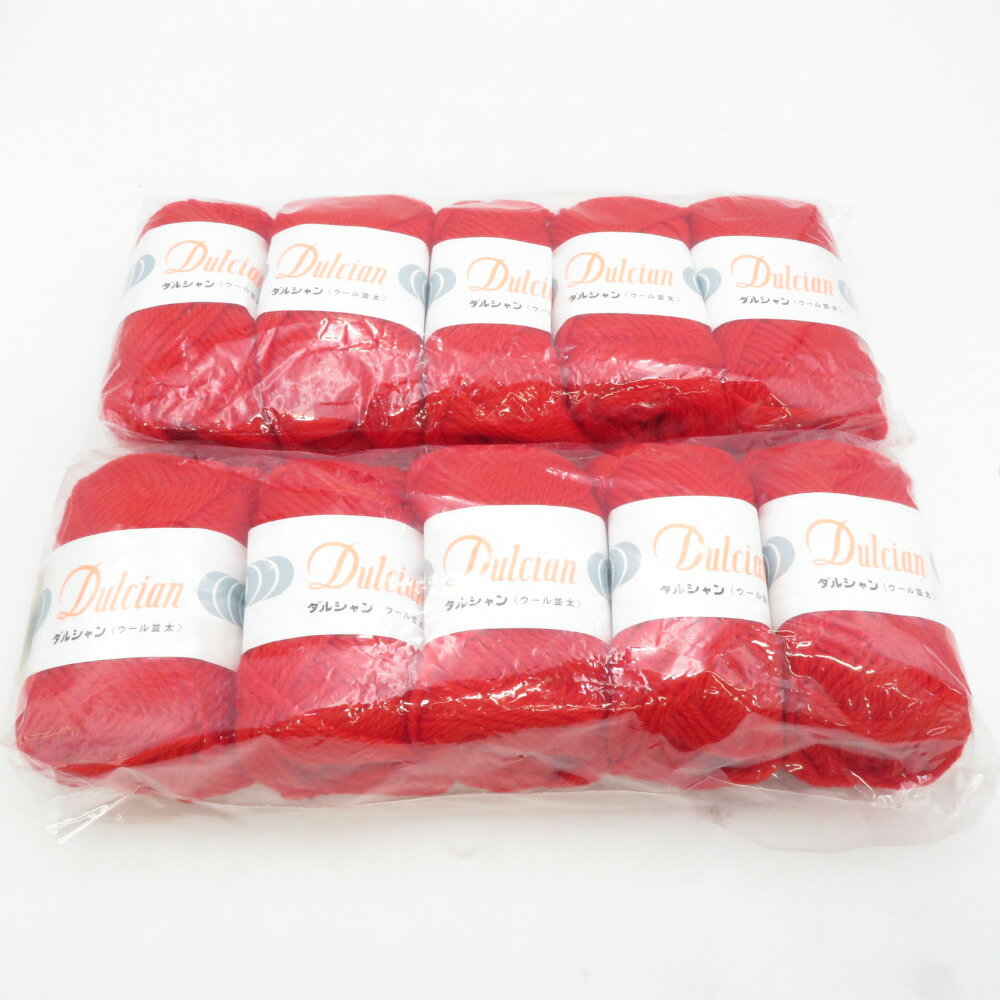 商品コードec15916 アイテム毛糸 ブランドDARUMA (ダルマ) カラー レッド 生産国日本製 JAN4979738240124 品質表示ウール 100% サイズ 毛糸の太さ並太 保証期間初期不良（到着から1週間）のみ 商品状態 状...