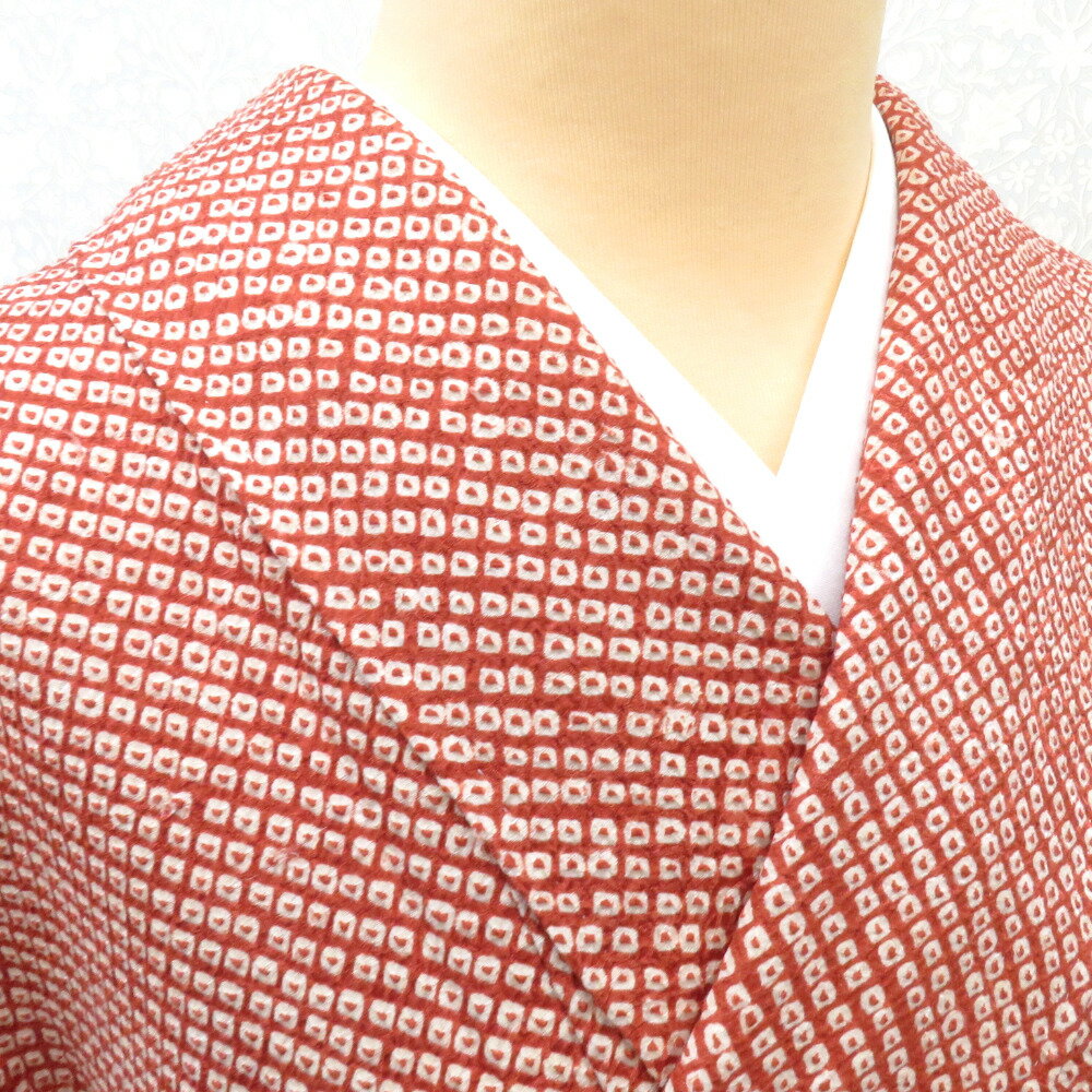 商品コードki9228AB アイテム小紋 対象レディース カラー 茶×白 品質表示正絹 サイズ 身丈(肩から)：161.1cm裄丈：64.3cm袖丈：46.9cm前幅：24.5cm後幅：28.4cm 保証期間初期不良（到着から1週間）のみ ...