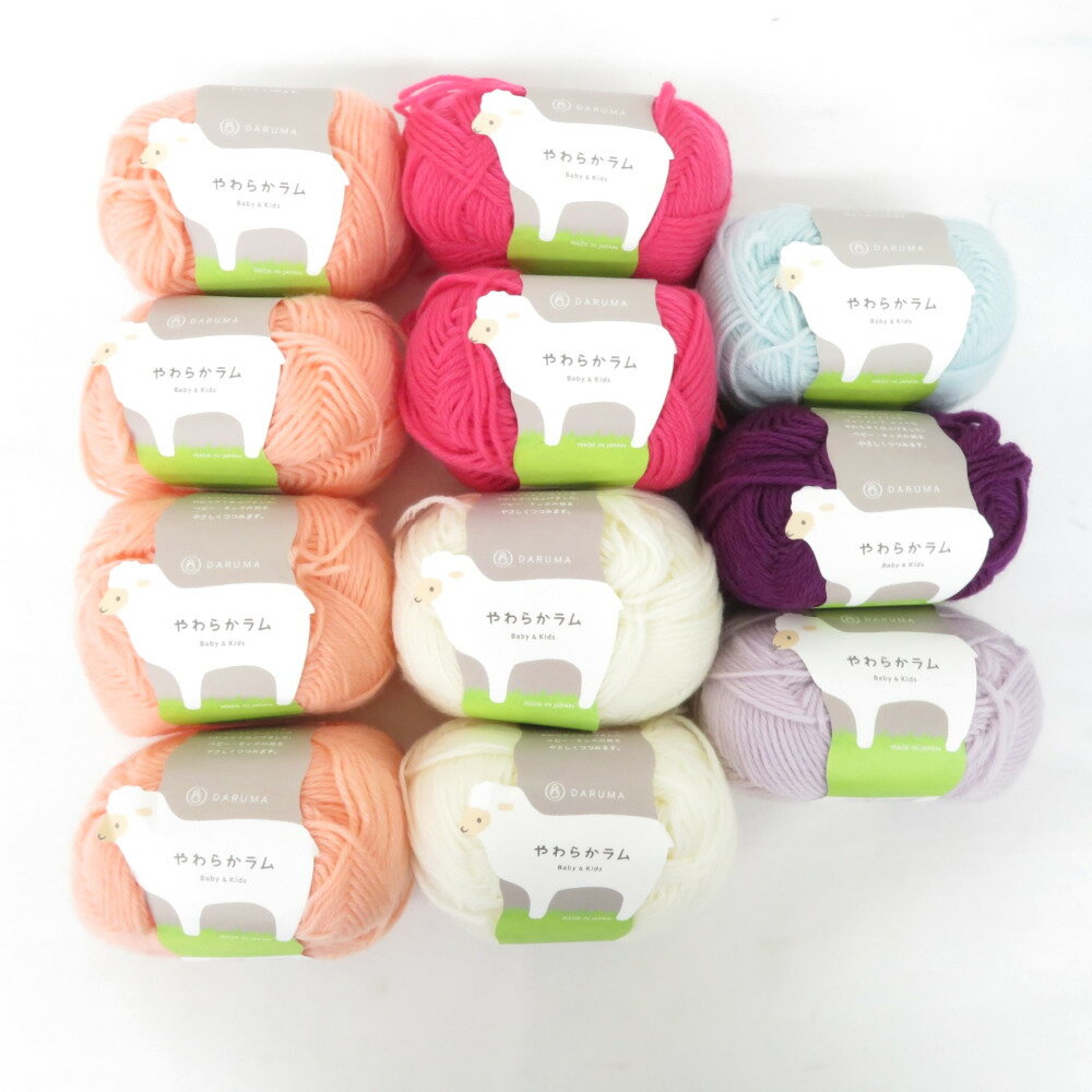 商品コードec16353 アイテム毛糸 ブランドDARUMA (ダルマ) 生産国日本製 品質表示アクリル60％ 毛（ラムウール）40％ サイズ 毛糸の太さ合太 保証期間初期不良（到着から1週間）のみ 商品状態 状態ランク S：未着用品・未使...