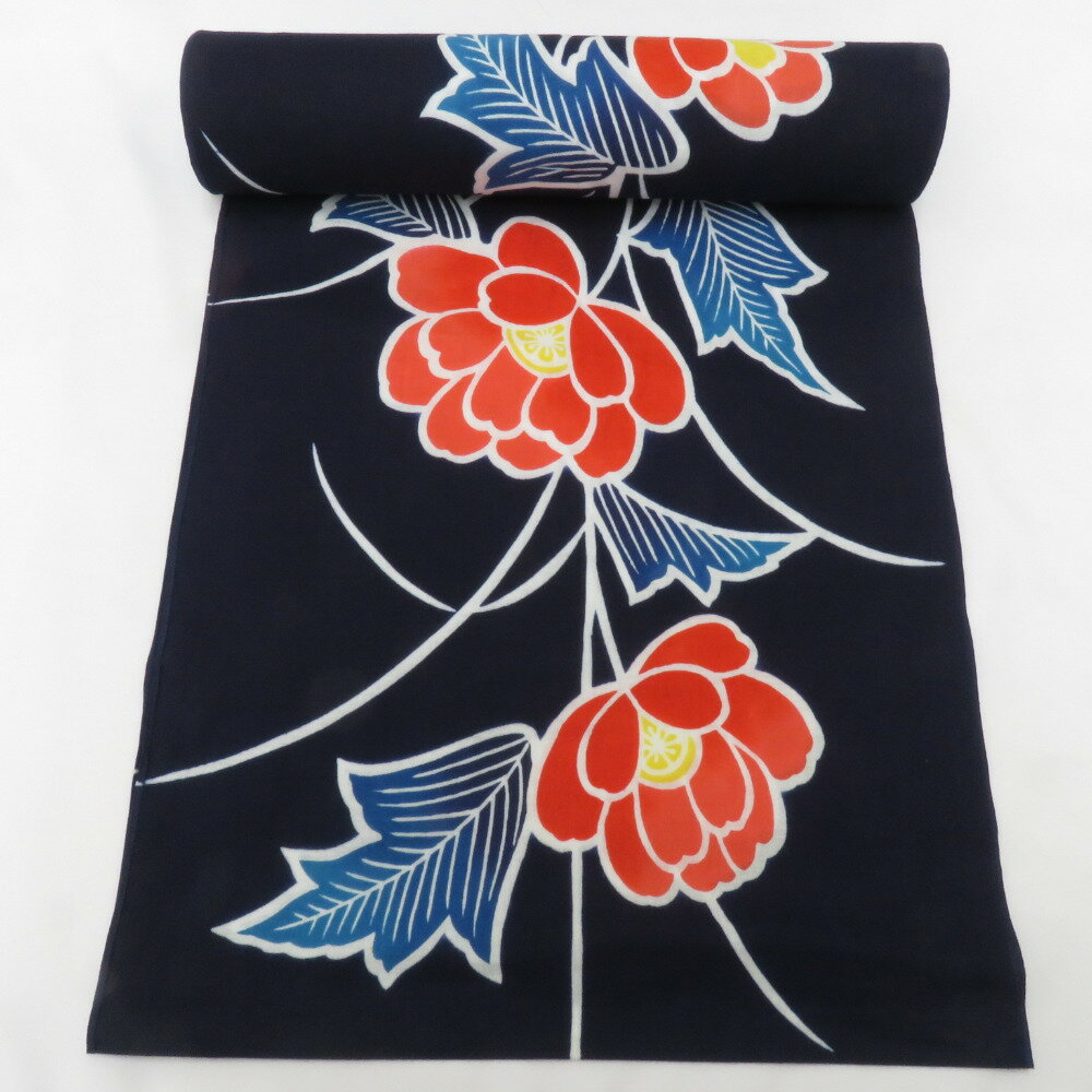 商品コードki9414AB アイテム反物 対象レディース カラー 紺×白 x 赤 黄 青 品質表示綿100％ サイズ 幅：37cm 保証期間初期不良（到着から1週間）のみ 商品状態 状態ランク 4：やや傷や汚れあり 全体 染め難部分がありま...