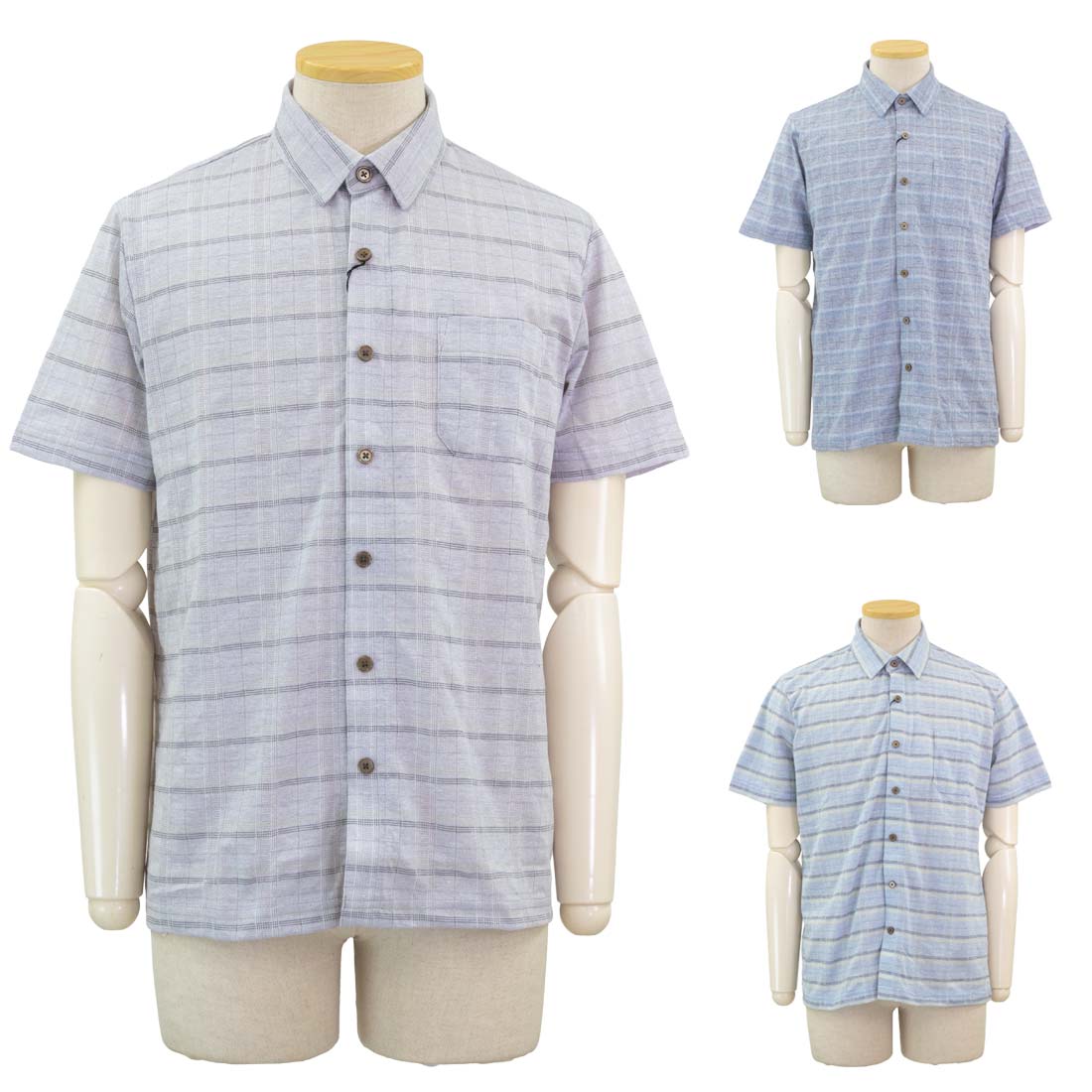 商品詳細 麻混素材のさらっとした肌ざわりが心地よい、半袖のニットシャツ。 前開きはマジックテープ仕様で、ボタンの開閉が苦手な方でも簡単に着脱できます。 通気性に優れたニット生地は、やわらかく伸縮性があり、快適な着心地。 左胸には便利なポケッ...